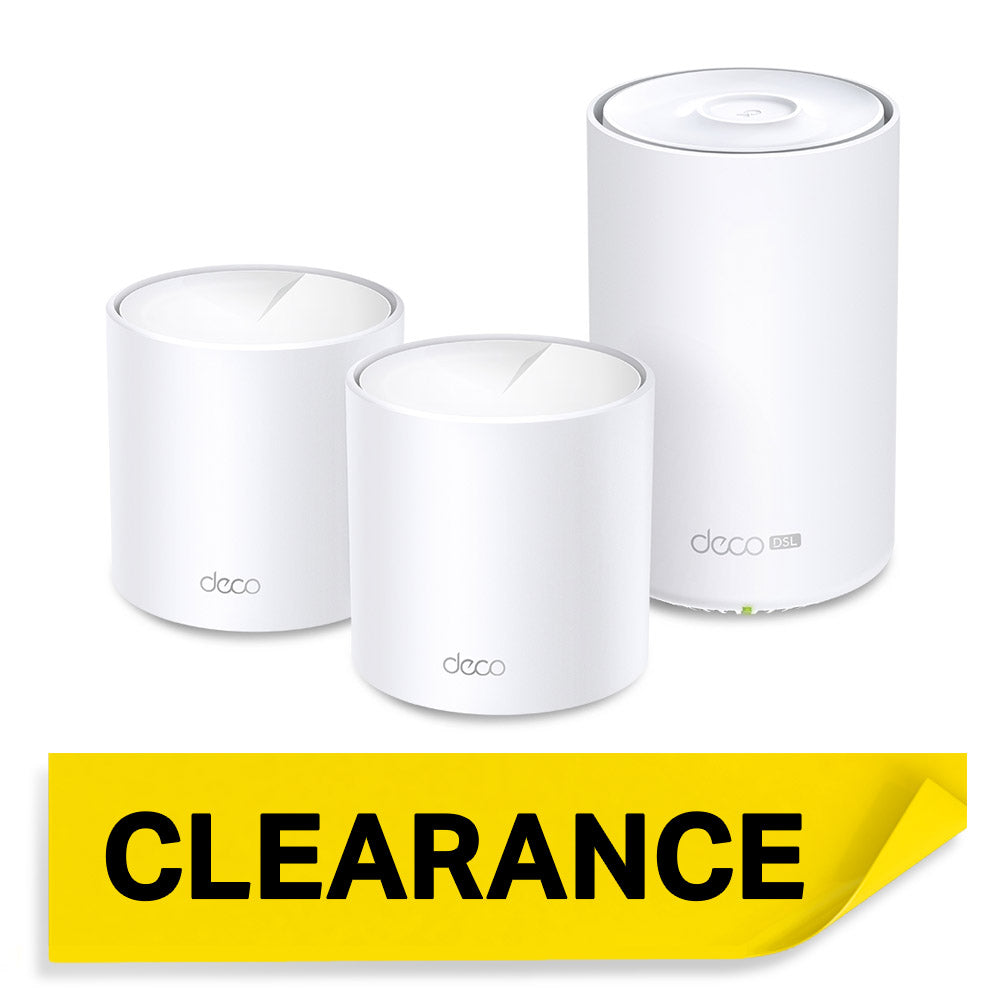 Deco X50-DSL(3-pack)-Refurbished | AX3000 VDSL Whole Home Mesh Wi-Fi 6