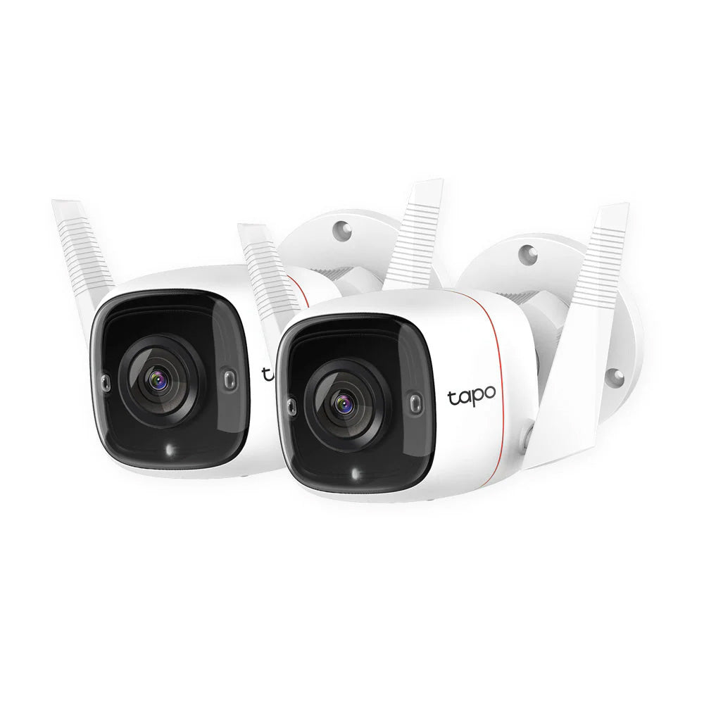 Tapo TC65(2-pack) | Outdoor Security Cam, 2K Crystal-Clear, Night Visi