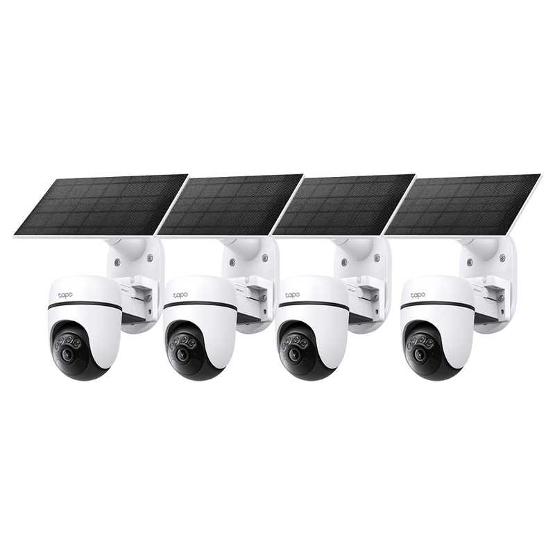 Tapo C610 KIT(4-pack) | Solar-Powered Pan/Tilt Security Camera Kit
